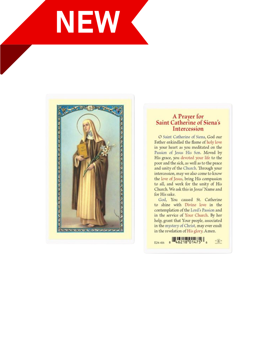 Saint Catherine of Siena Prayer Card – Stella Maris Readings