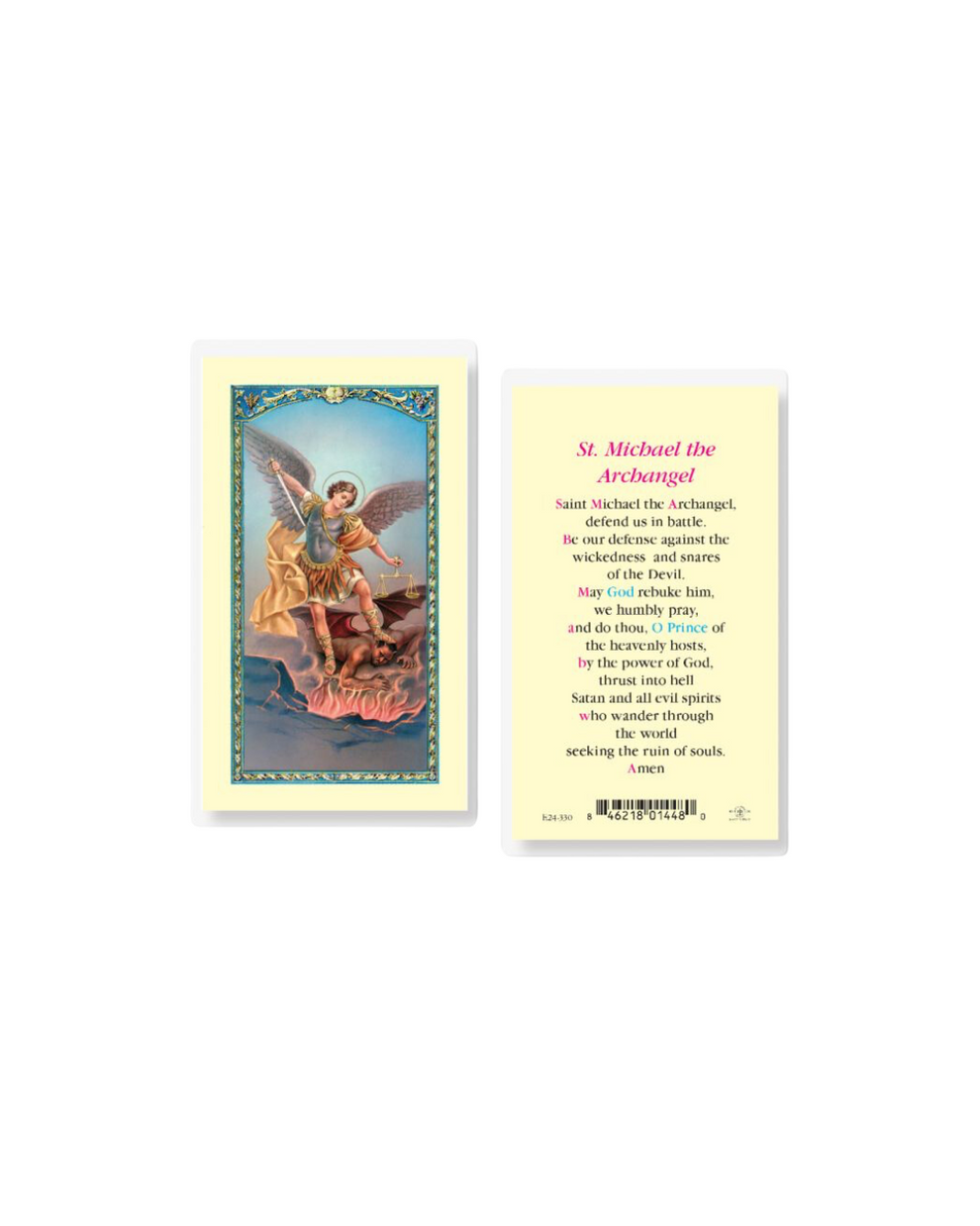St. Michael Prayer Card – Stella Maris Readings