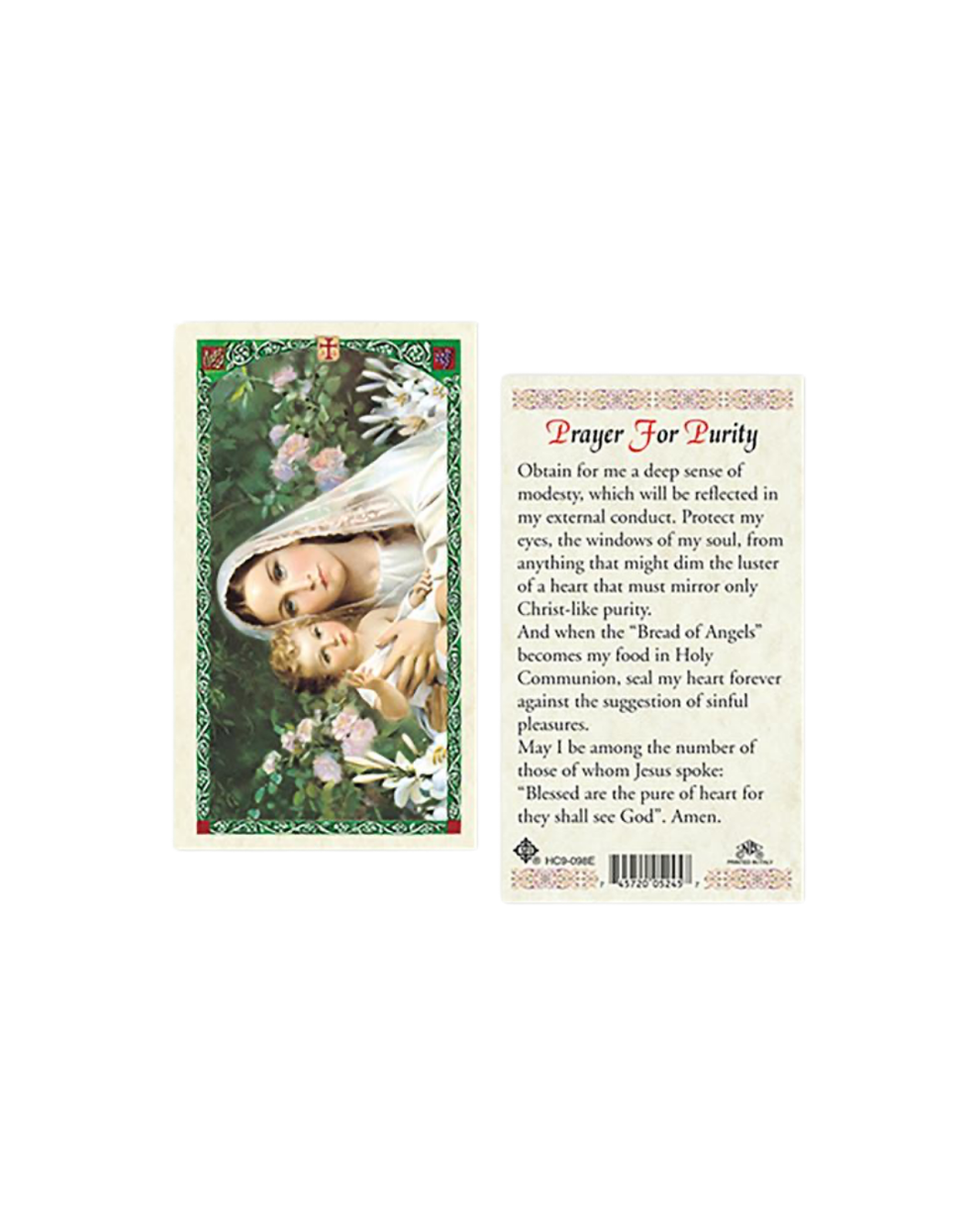 Purity Prayer Card – Stella Maris Readings